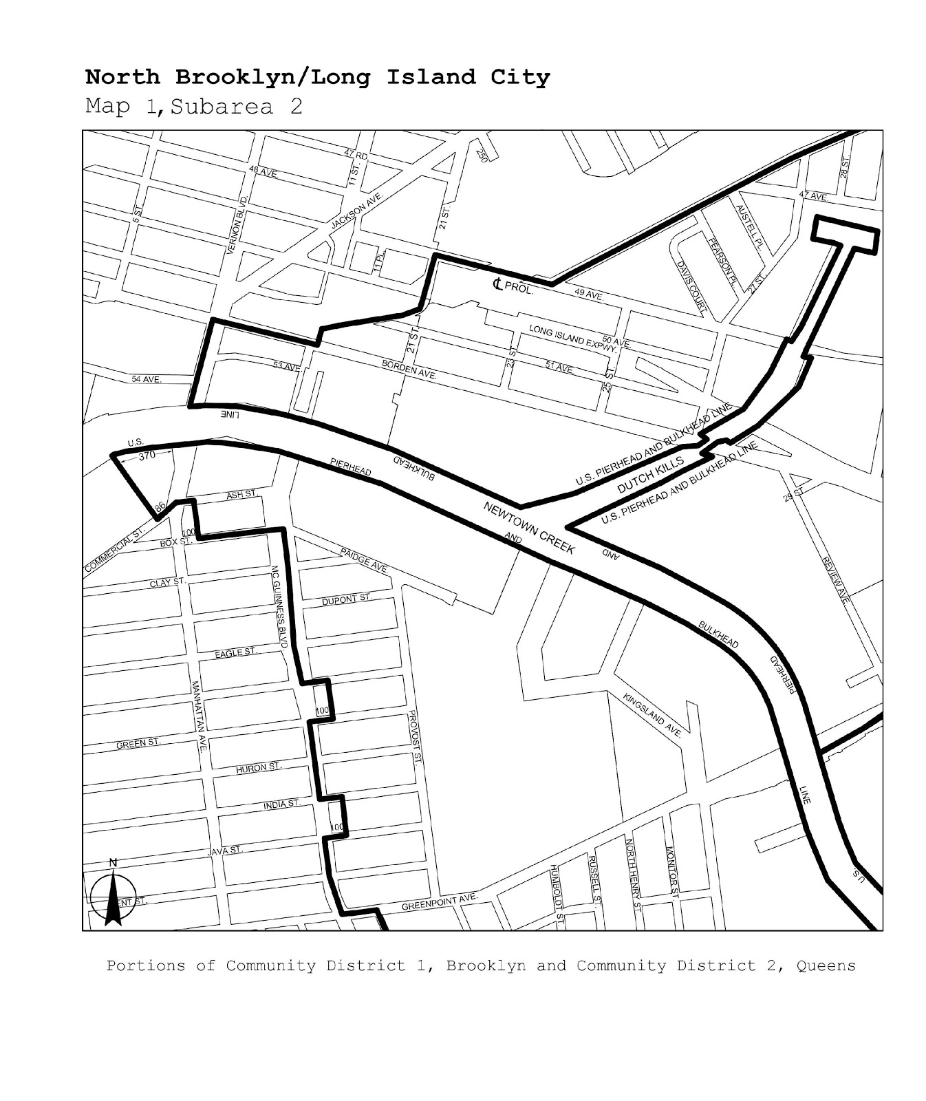 APPENDIX J — Designated Areas Within Manufacturing Districts | Zoning ...